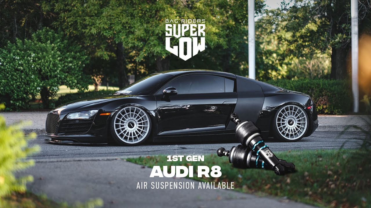 Bagged Audi R8 | Super Low Air Suspension by Bag Riders - YouTube