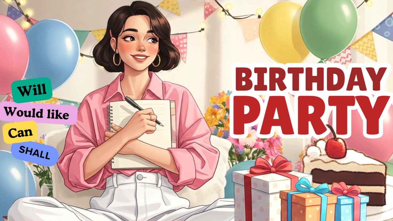The Birthday Party | IMPROVE YOUR ENGLISH | Learn English with Story ...
