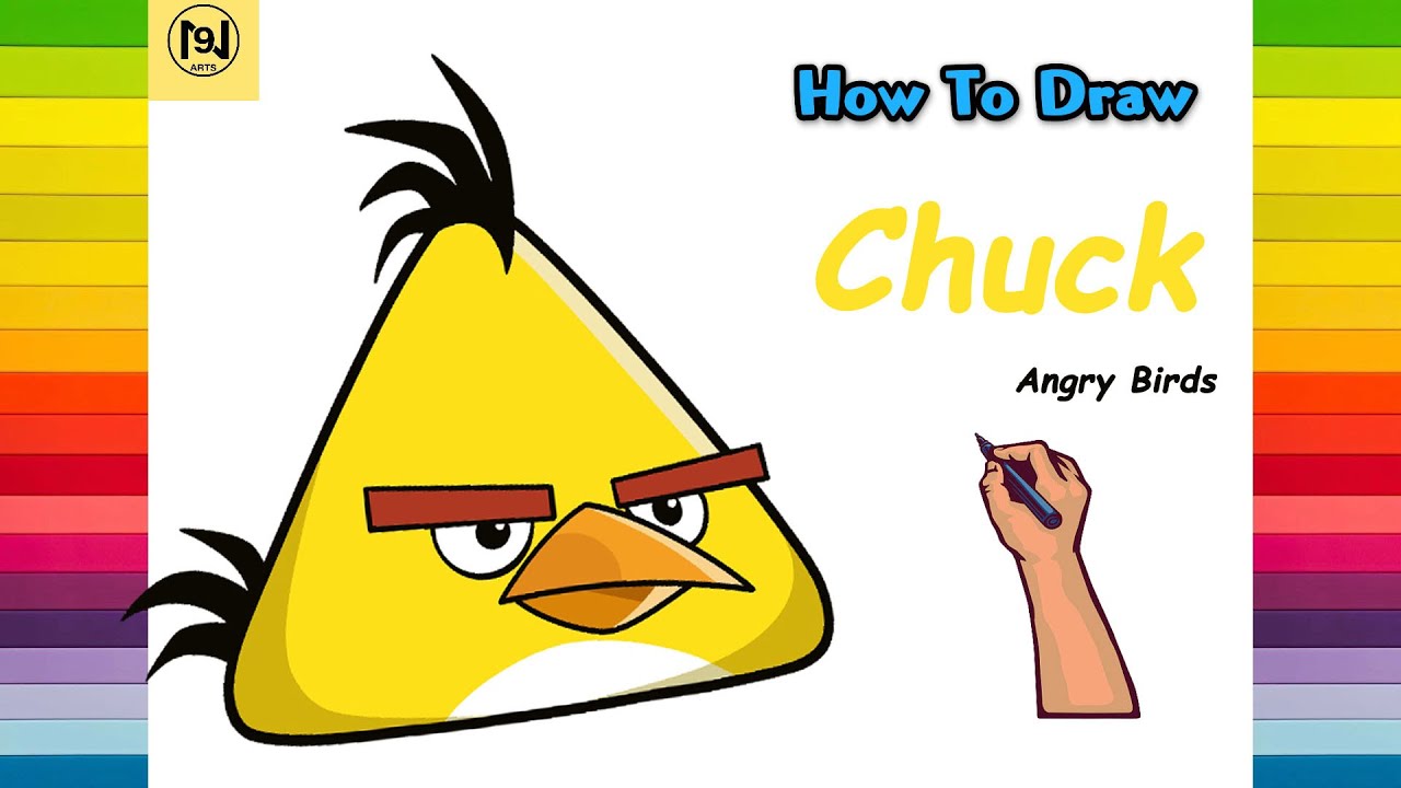 How to Draw Chuck from Angry Birds Movie - YouTube