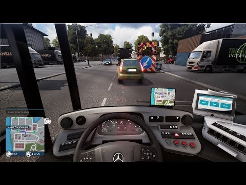 Bus Simulator 18 - Mercedes Citaro G - Cockpit View Gameplay (PC HD) [1080p60FPS]