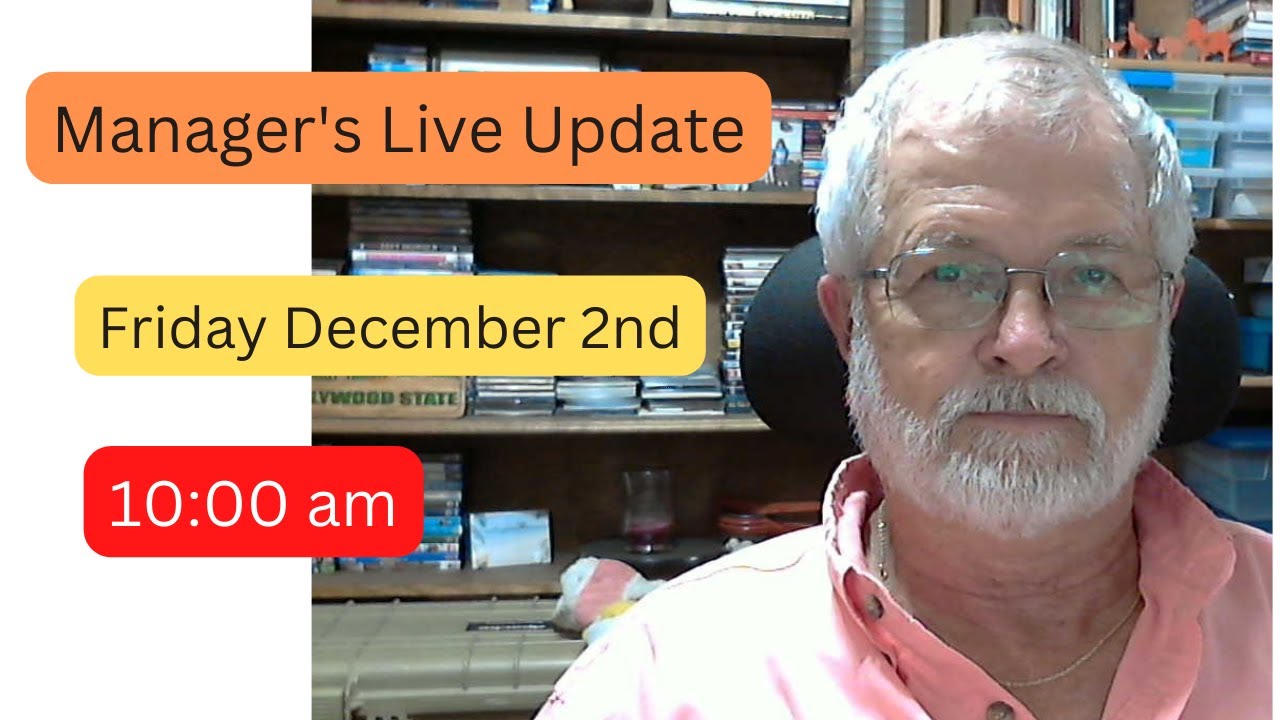 Friday Managers' Live Update - YouTube