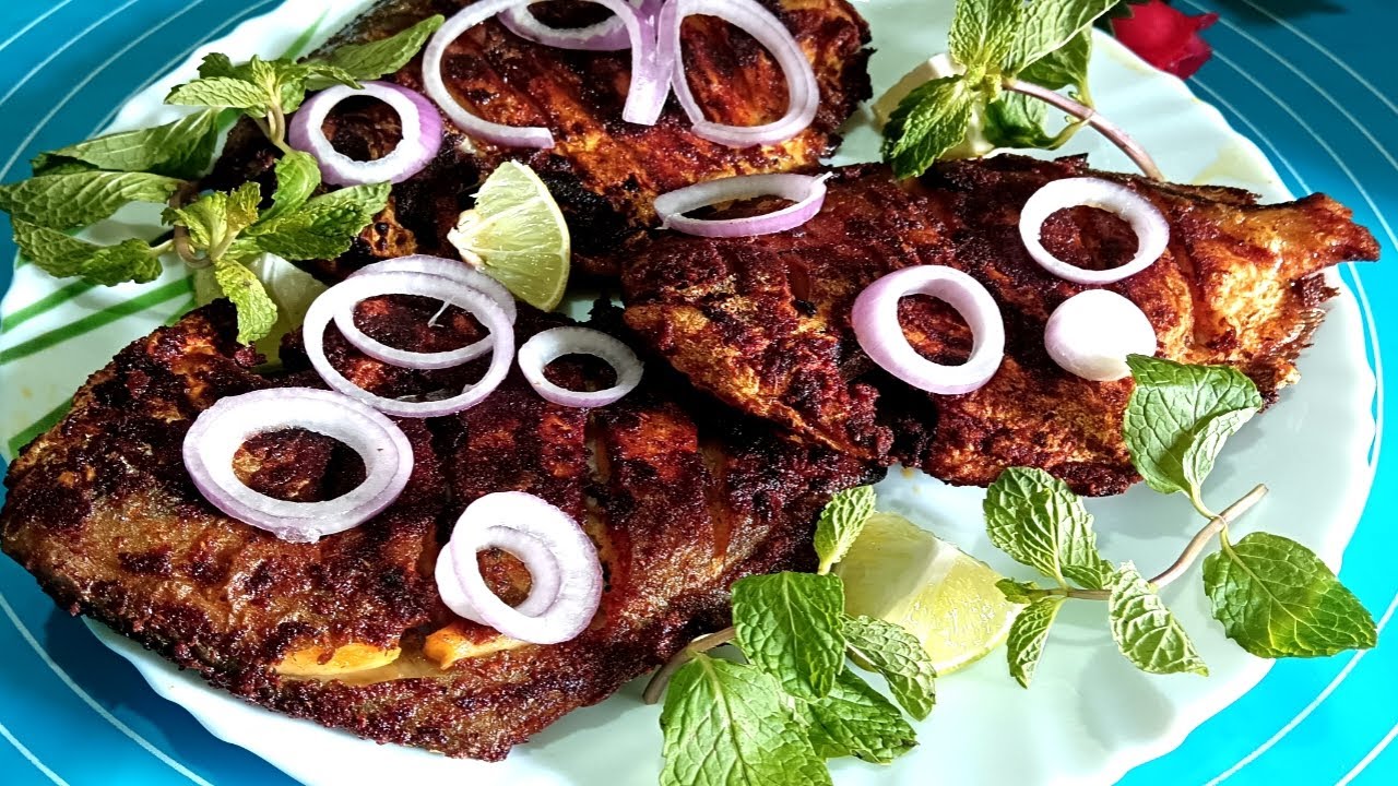 pomfret machli recipe/pomfret tandoori recipe/fish tandoori -s.k ...