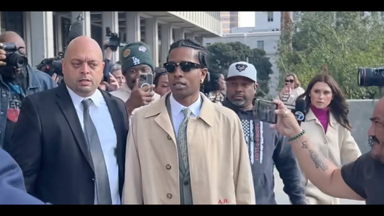 A$AP Rocky trial in Los Angeles for assault charge continues - YouTube