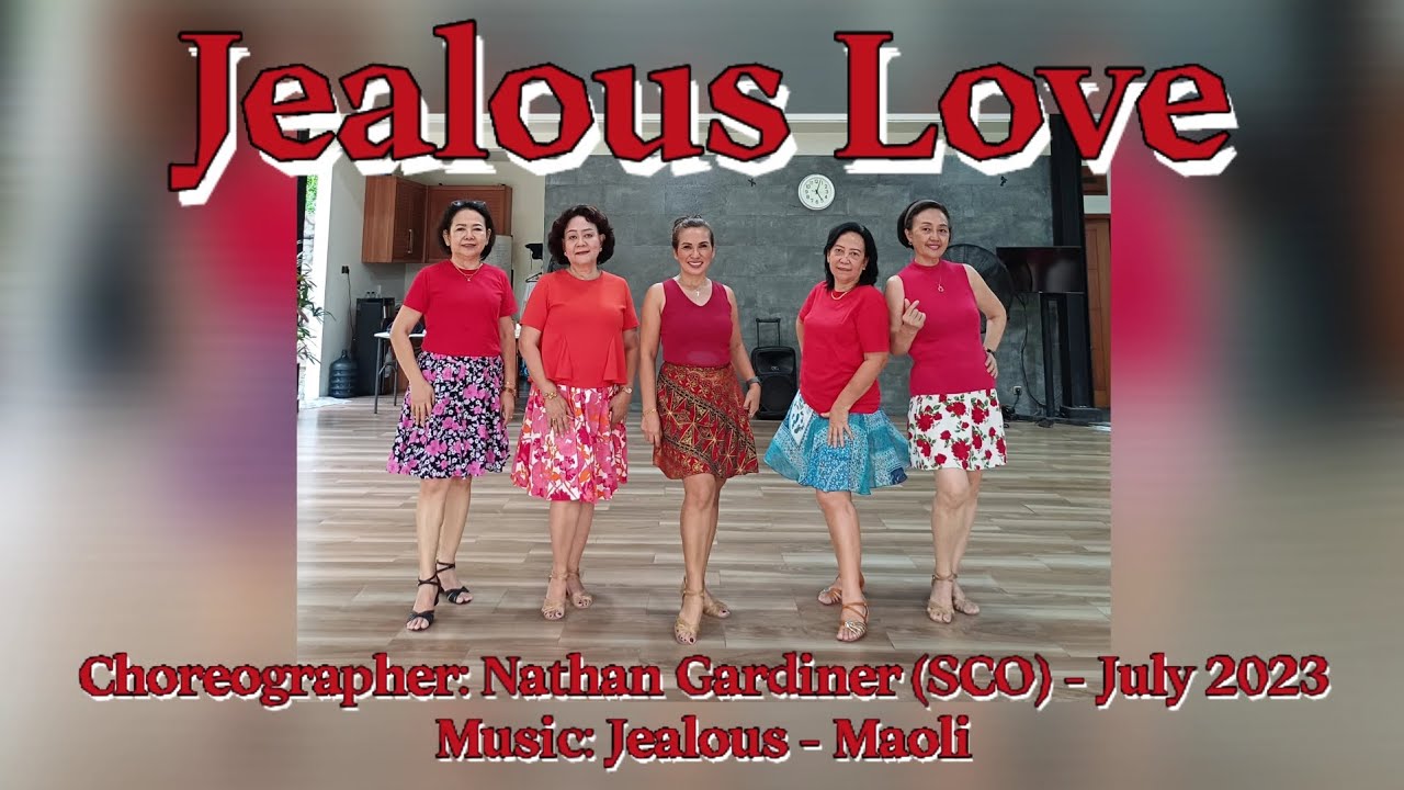 JEALOUS LOVE - line dance - YouTube