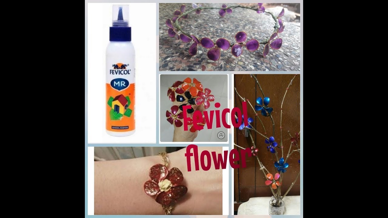 Easy Fevicol flower. - YouTube