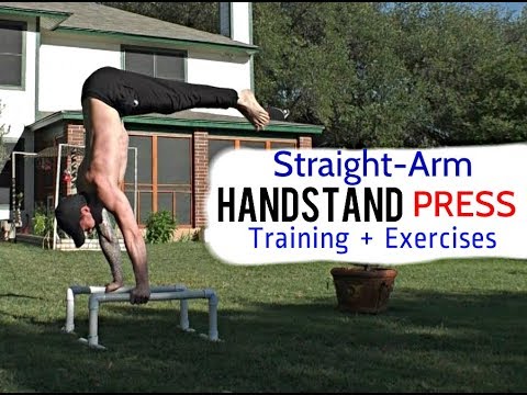 Straight Arm Handstand Press Training + Exercises - YouTube