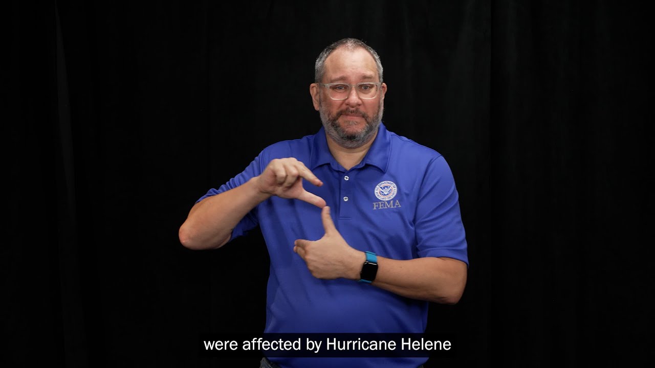 ASL Hurricane Helene Messaging 09.28.2024 - YouTube