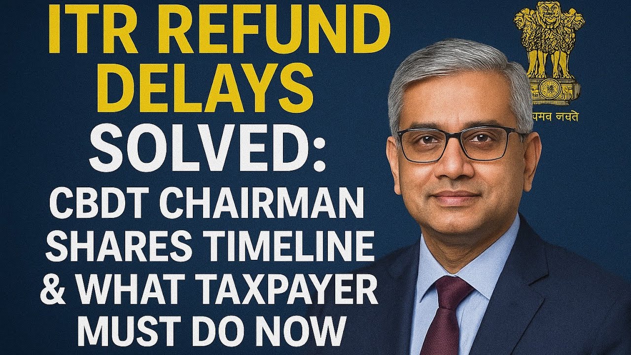 ITR Refund Delays SOLVED: CBDT Chairman Shares Timeline & What ...