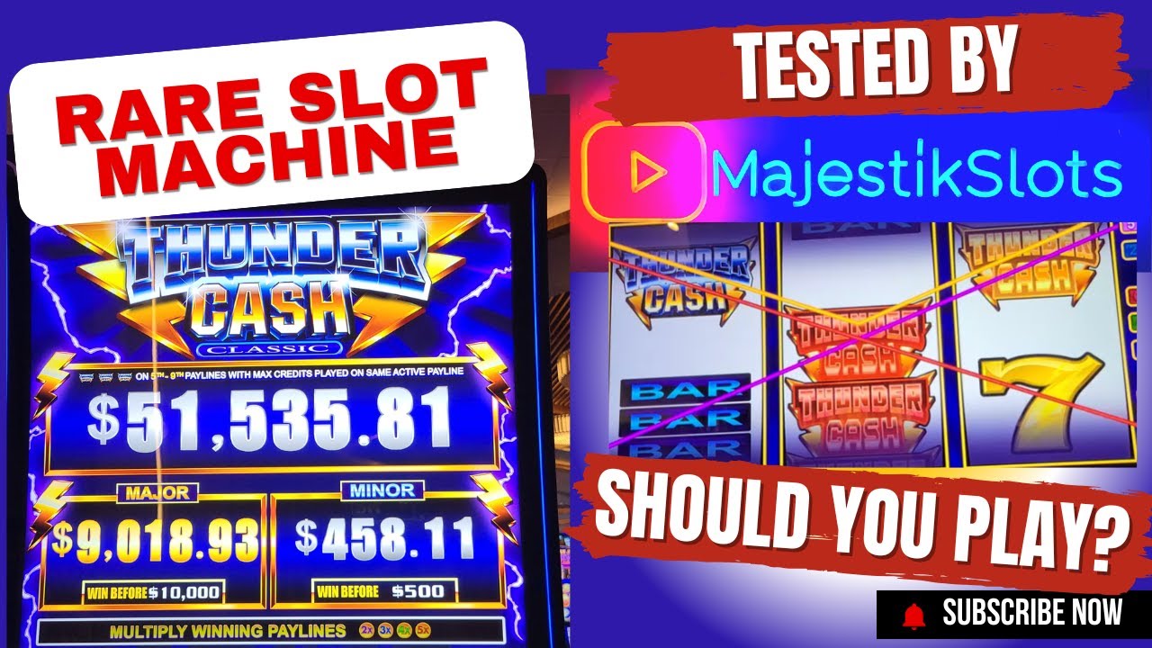 Thunder Cash Classic - Rare Slot Machine TESTED!!! - YouTube