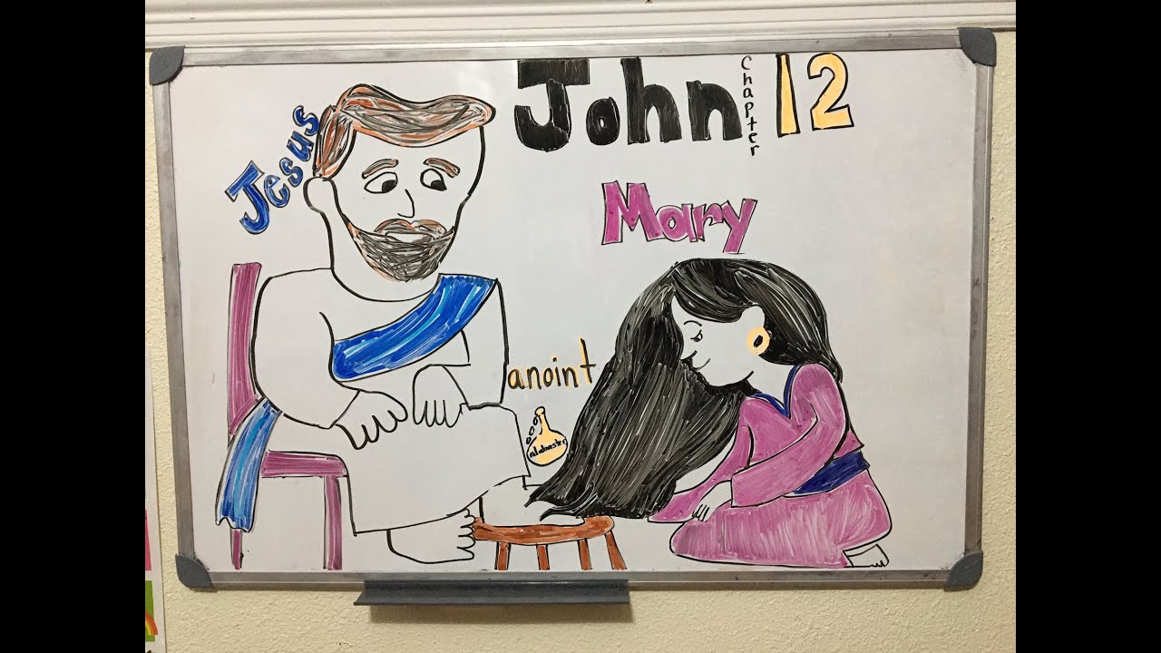 John 12 Mary Anoints Jesus' Feet with Perfume - YouTube