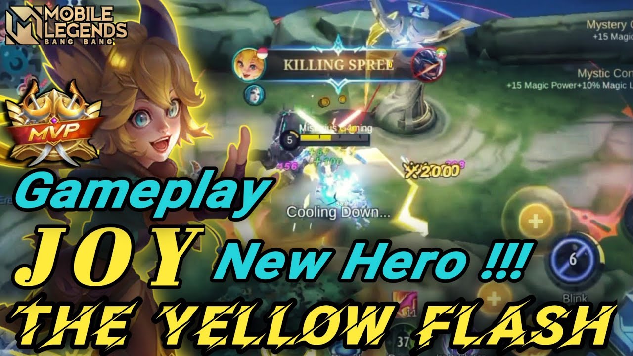 Joy Gameplay New Hero Mobile Legends Next Update, The Yellow Flash - Mobile Legends Bang-bang ...