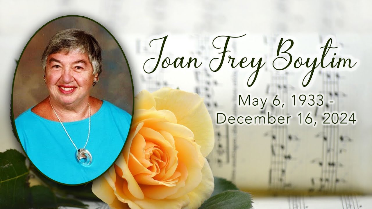 Celebrating the life of Joan Frey Boytim - February 22, 2025 - YouTube