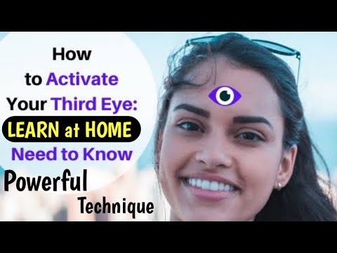 HOW TO ACTIVATE THIRD EYE POWERFUL TECHNIQUE - YouTube
