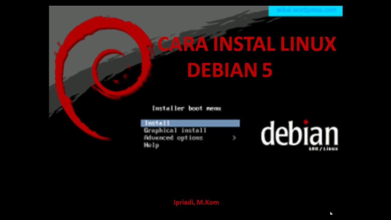 Cara instal linux debian 5 - YouTube
