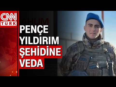 Pençe-Yıldırım şehidi Muhammed Ali Akın son yolculuğuna uğurlandı