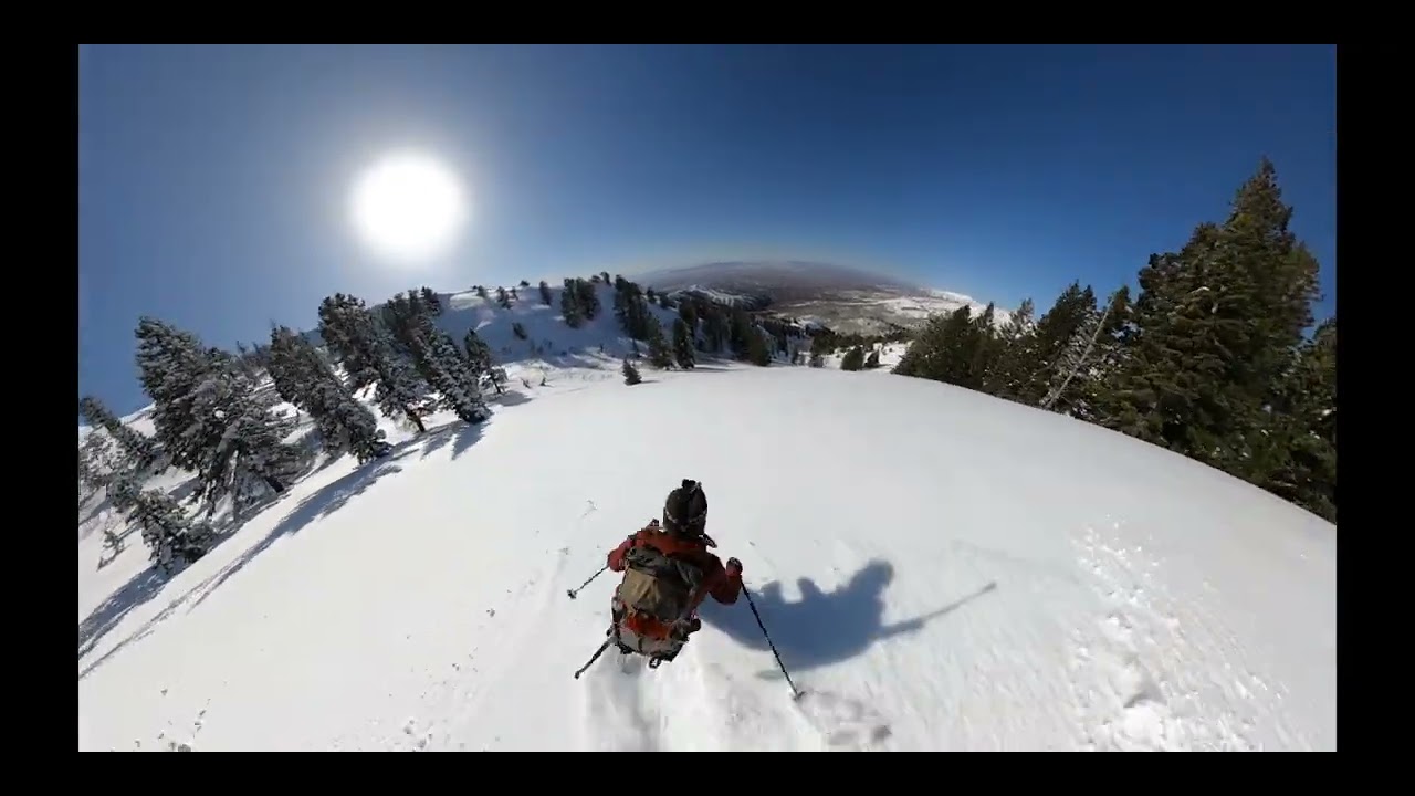 Wasatch Backcountry Skiing, B-Ridge, Crescent Pk, February 24, 2024 - YouTube