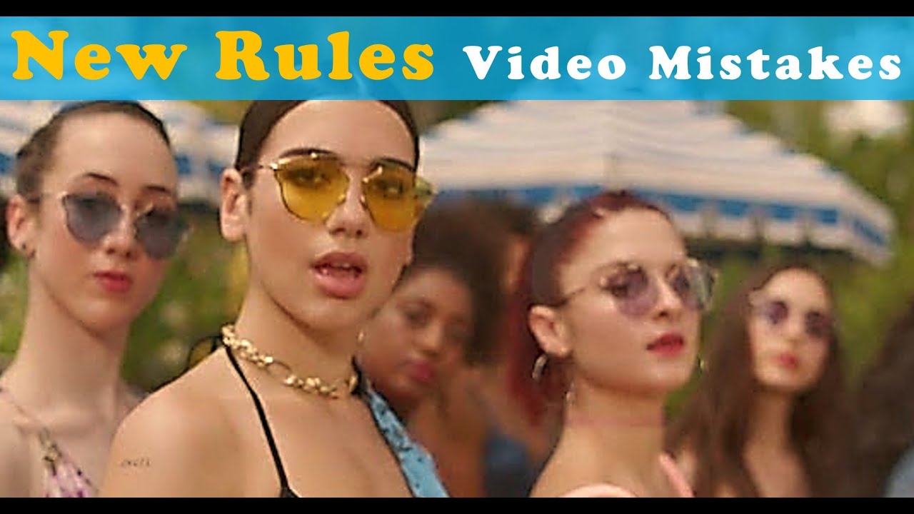 Dua Lipa - New Rules - Production Mistake - YouTube