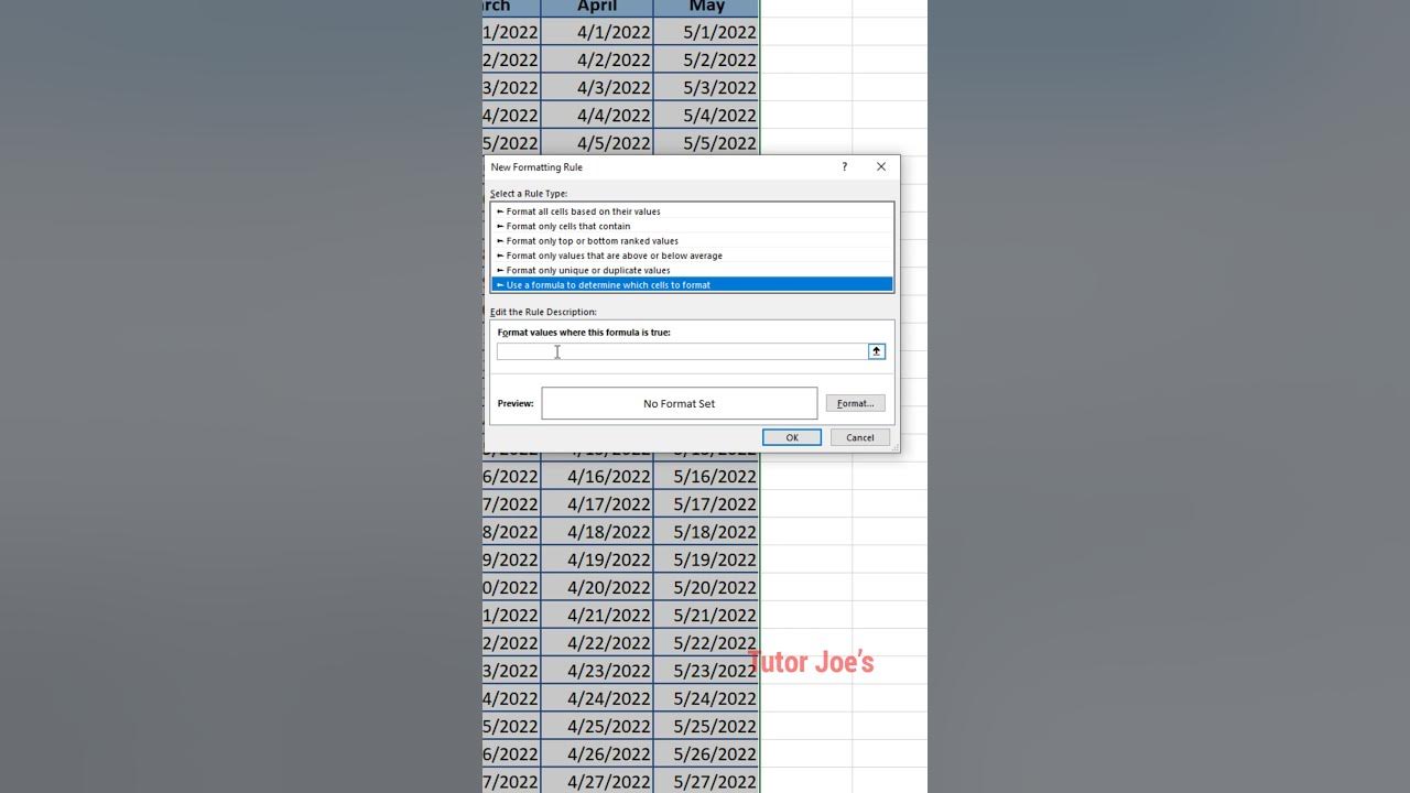 Mastering Conditional Formatting in Excel | Tutor Joes - YouTube