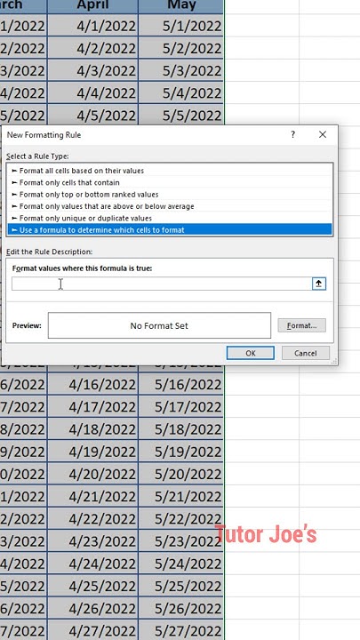 Mastering Conditional Formatting in Excel | Tutor Joes - YouTube