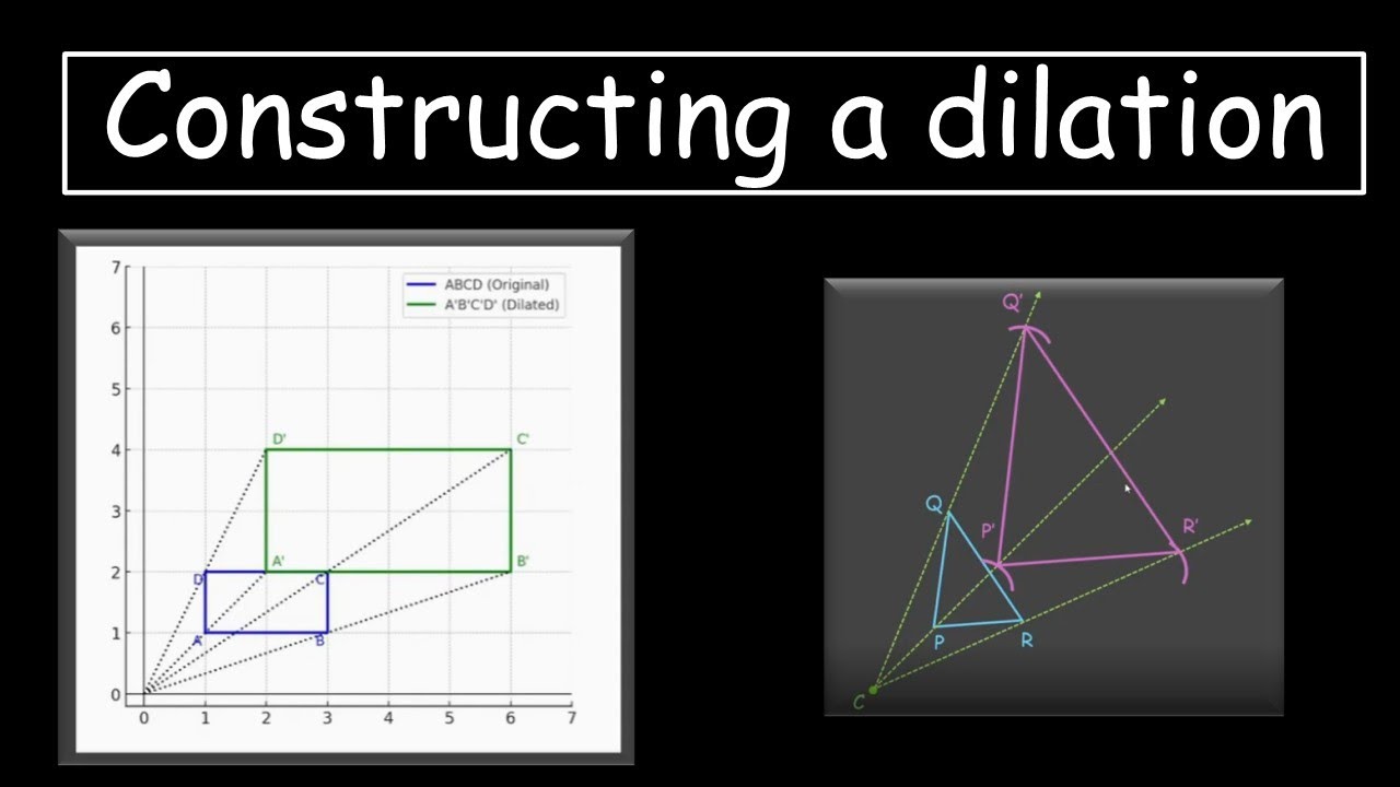 Constructing a Dilation| Exploring Geometrical Figures | TG Grade 8 ...