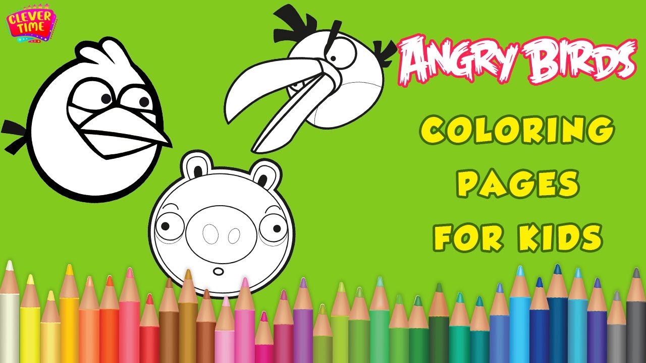 Angry Birds Coloring Book | Learn Colors - YouTube