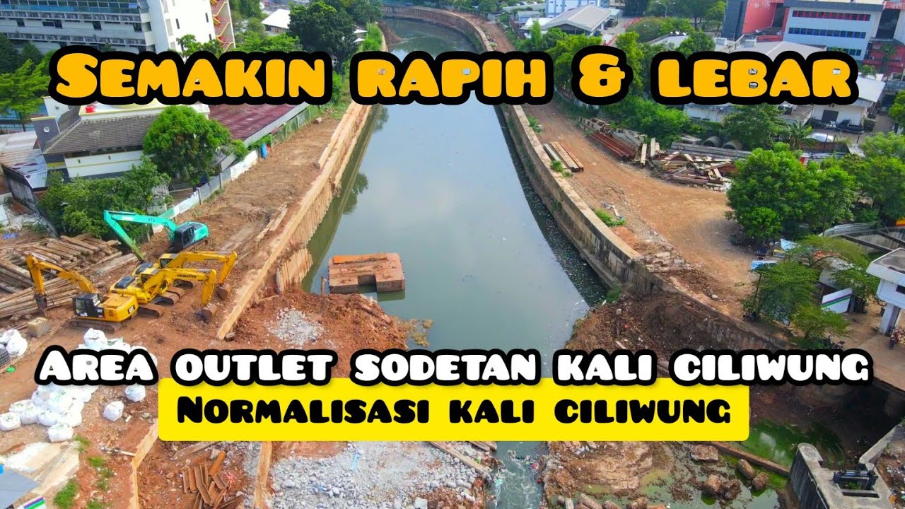 bobok beton lama agar lebih lebar area outlet sodetan kali ciliwung normalisasi kali ciliwung ...