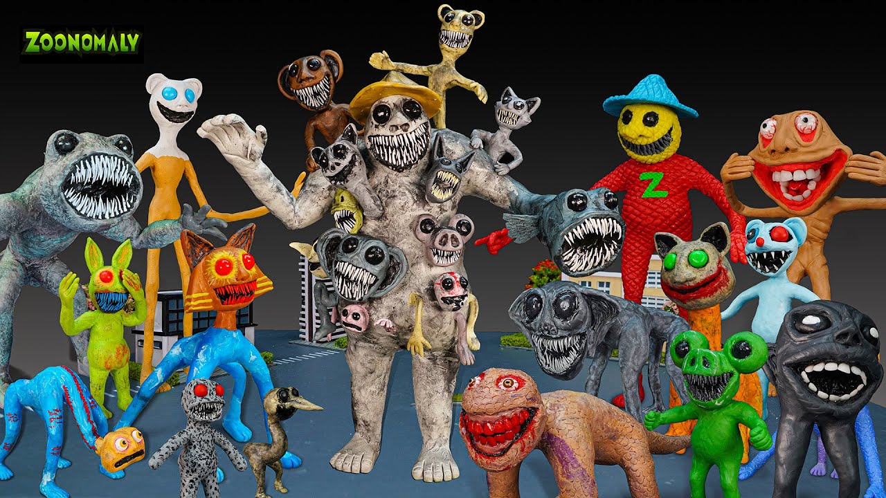 NEW ALL ZOONOMALY MONSTERS FAMILY with clay - YouTube