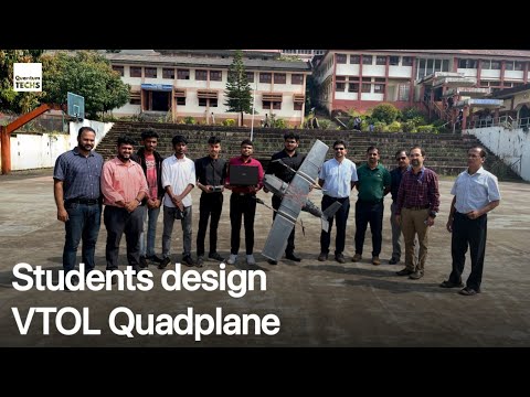 Verna Students Design An Innovative VTOL Quadplane (Drone)! - YouTube