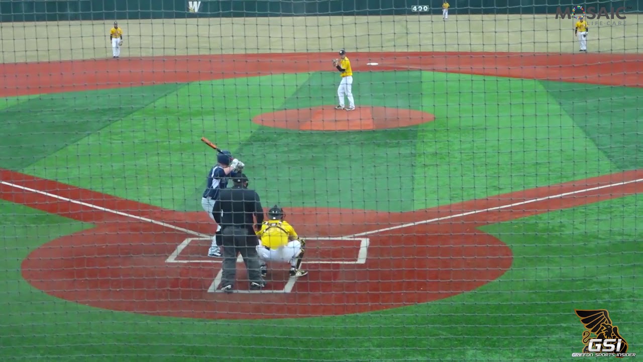 3-11-18: Griffon Baseball Replaces the Broom With the Bell - YouTube