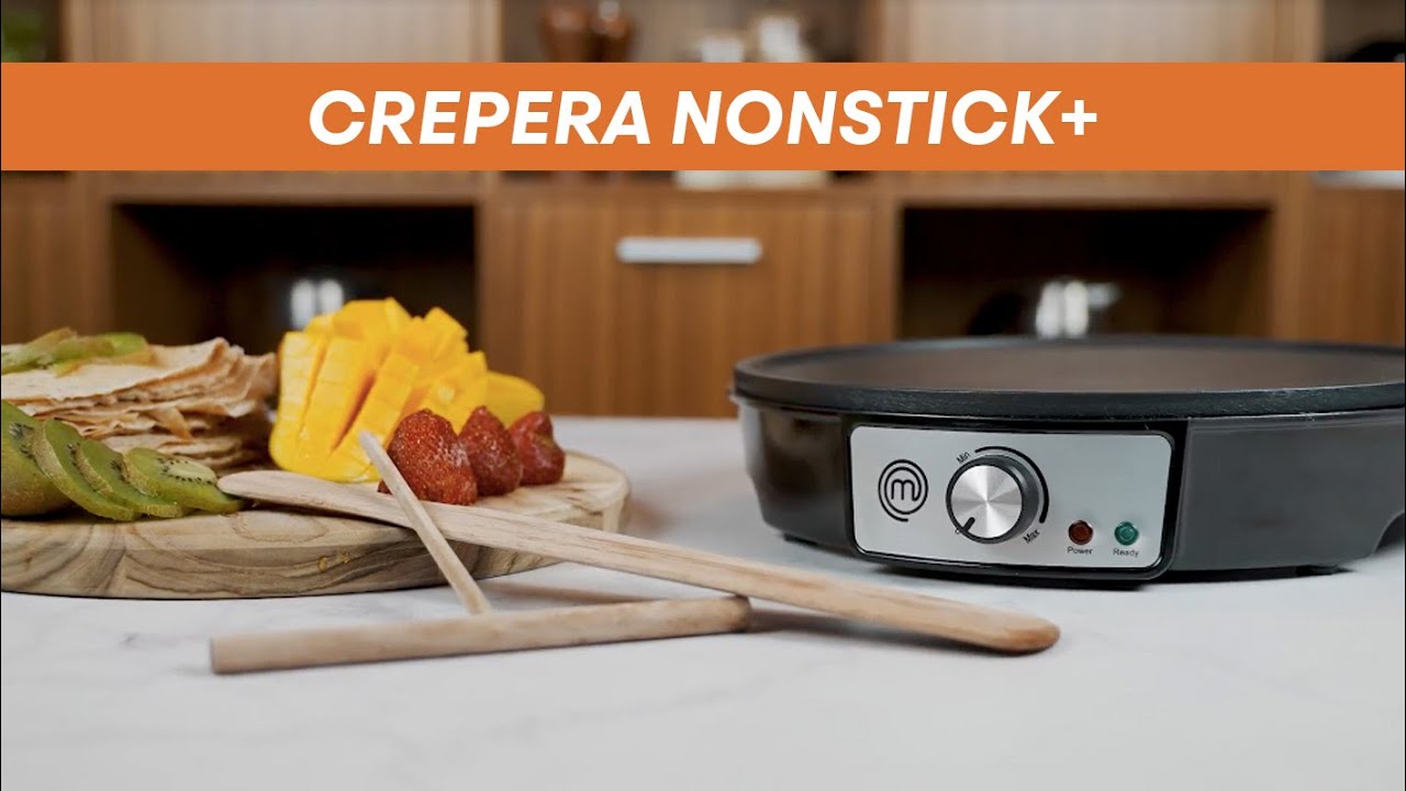 Crepera Eléctrica con plancha Antiadherente - YouTube
