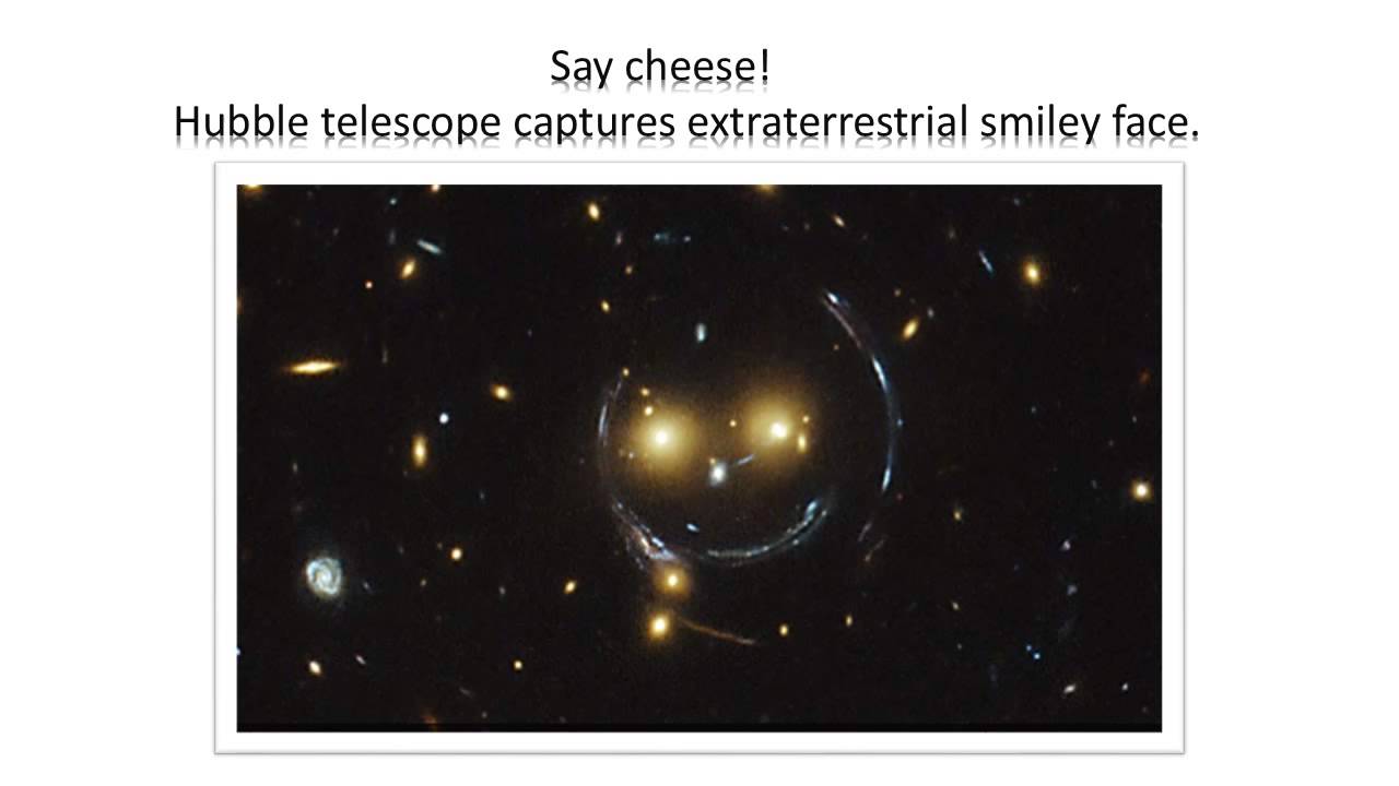 Hubble telescope captures extraterrestrial smiley face - YouTube