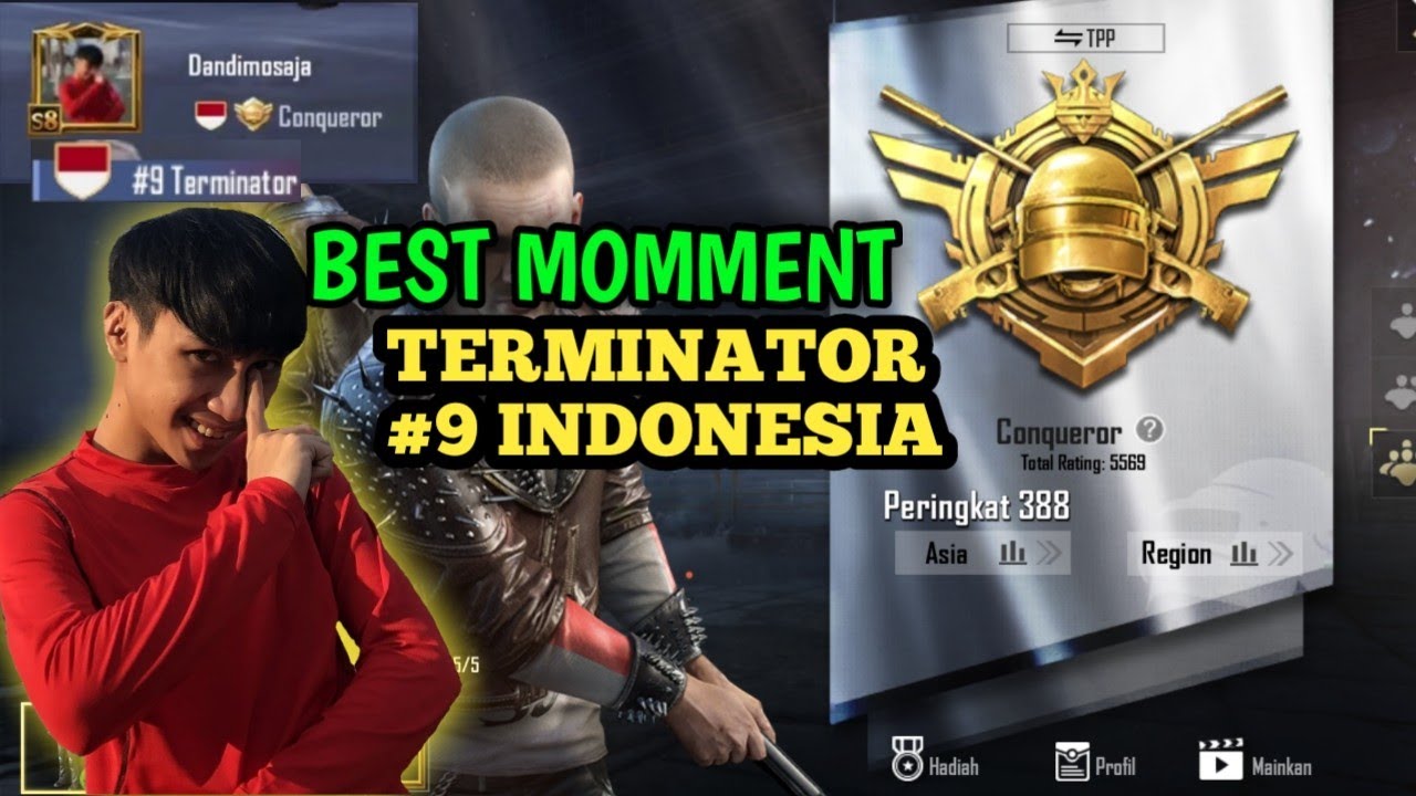 TERMINATOR INDONESIA Journey to Conqueror TPP SQUAD SERVER ASIA PUBG ...