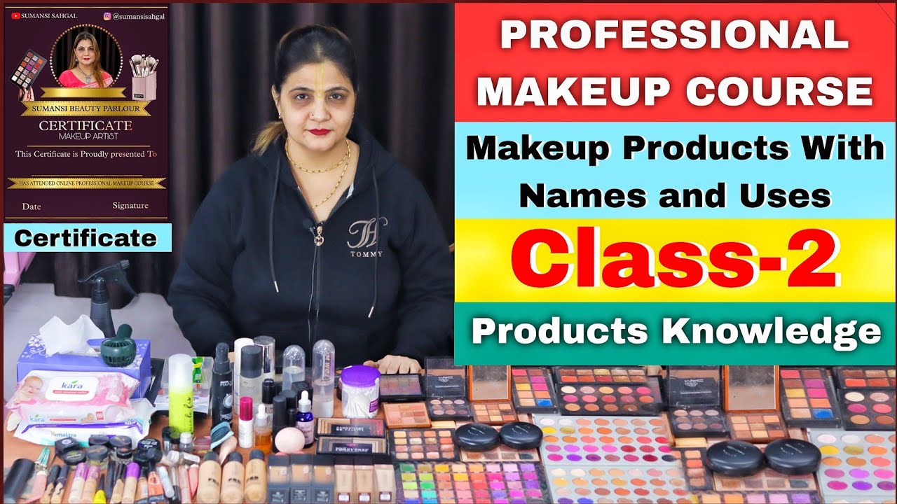PROFESSIONAL MAKEUP COURSE DAY - 2 | Makeup Product With Name and uses ...
