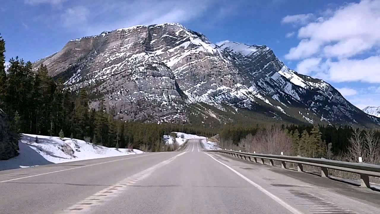 David Thompson Highway 11, Alberta Time Lapse Drive - YouTube