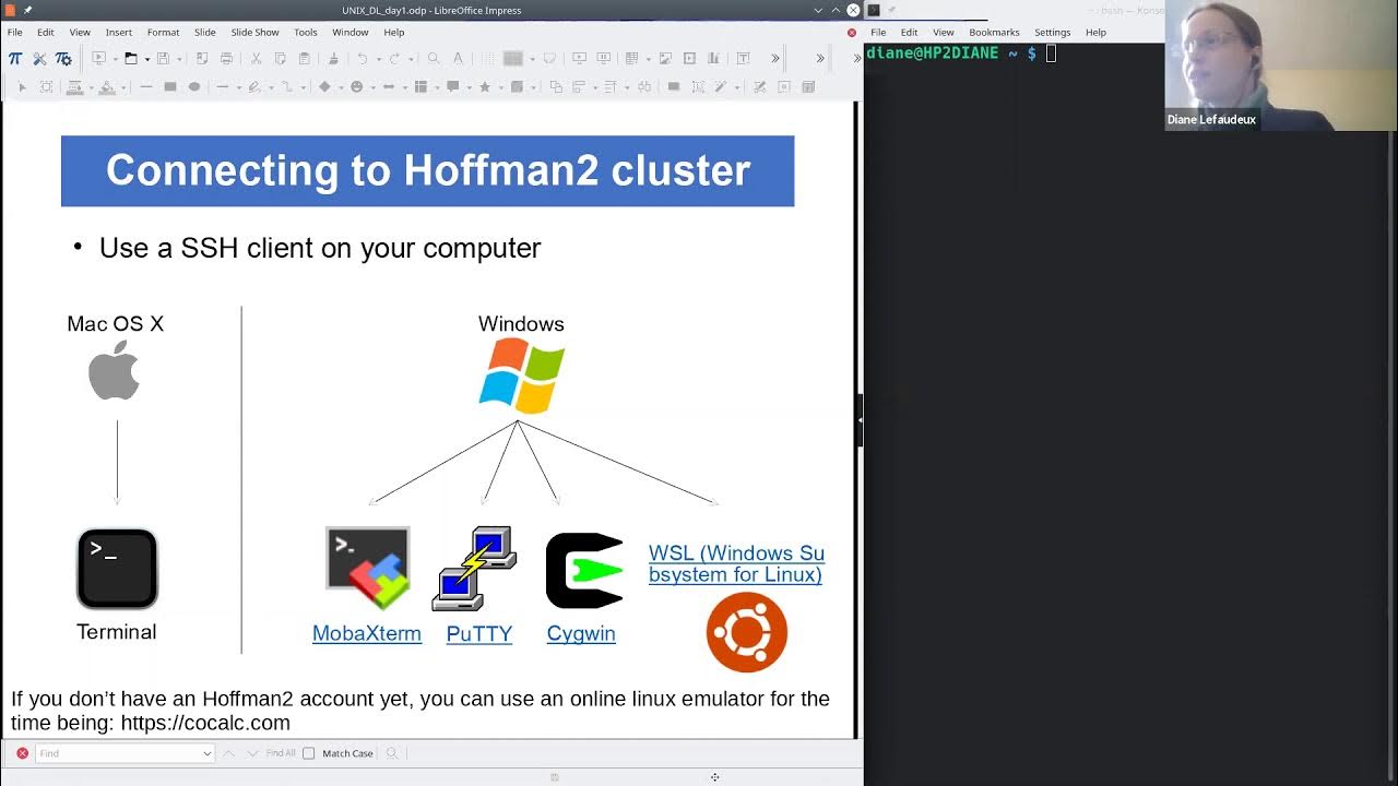 W1: Intro to Unix command line - Day 1 - YouTube