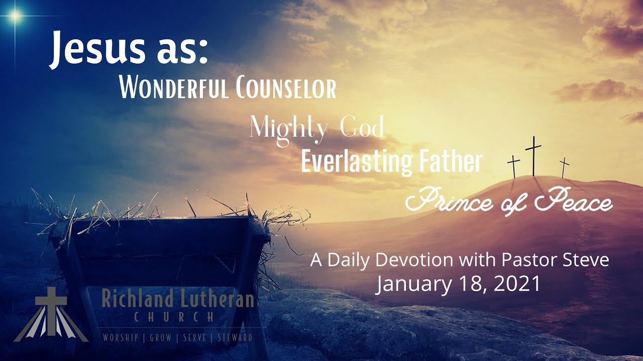 Jesus as Wonderful Counselor, Mighty God, Everlasting Father, Prince of ...