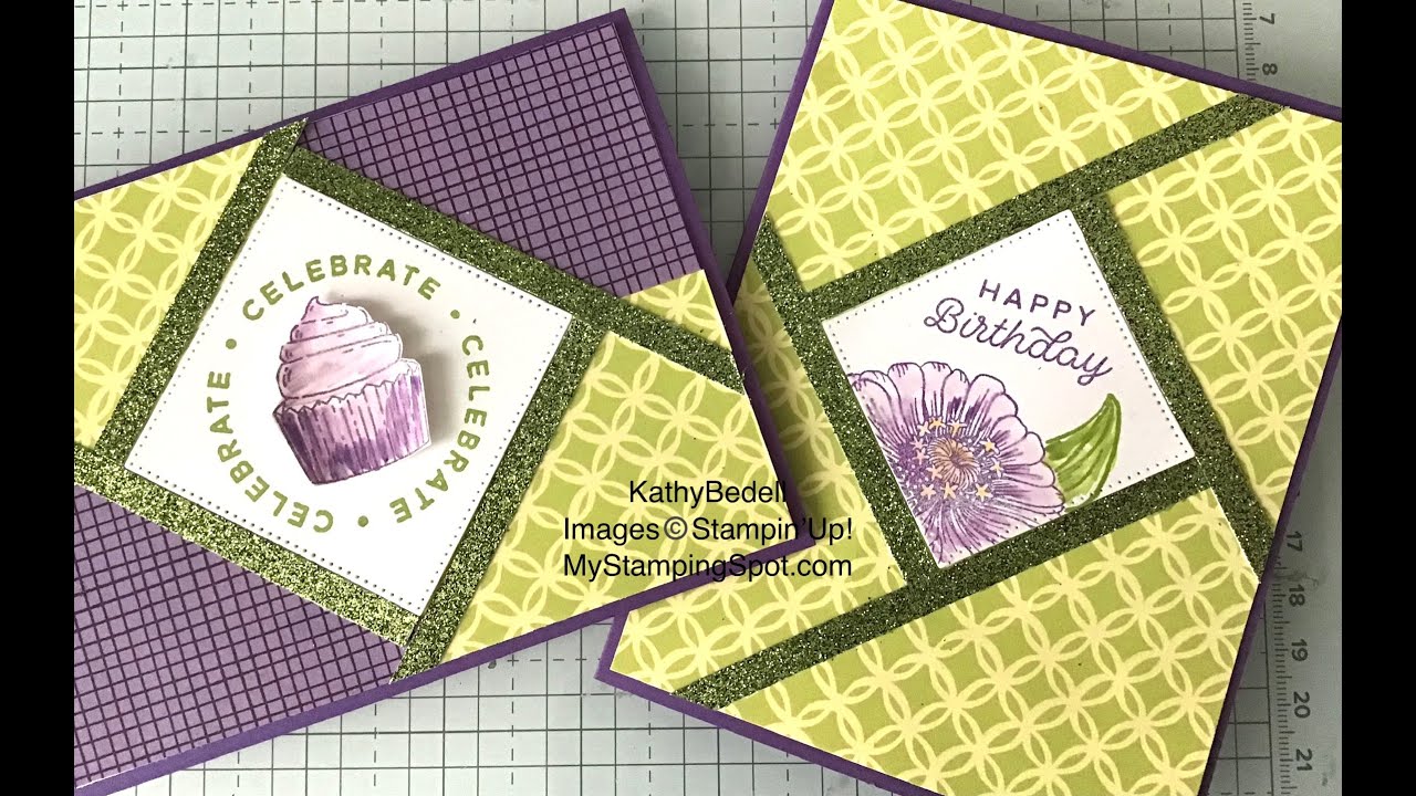 Two way to create a Fractured Card Technique - YouTube