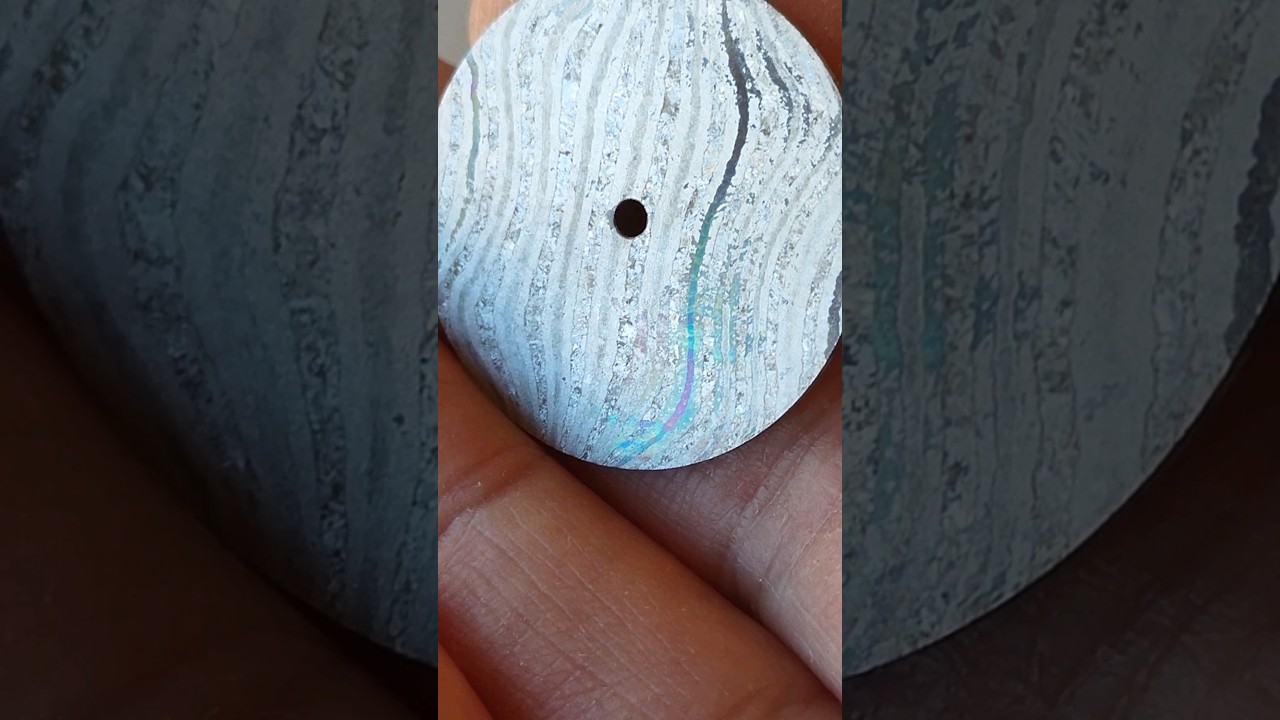 "Life line" crystalized timascus watch dial. - YouTube