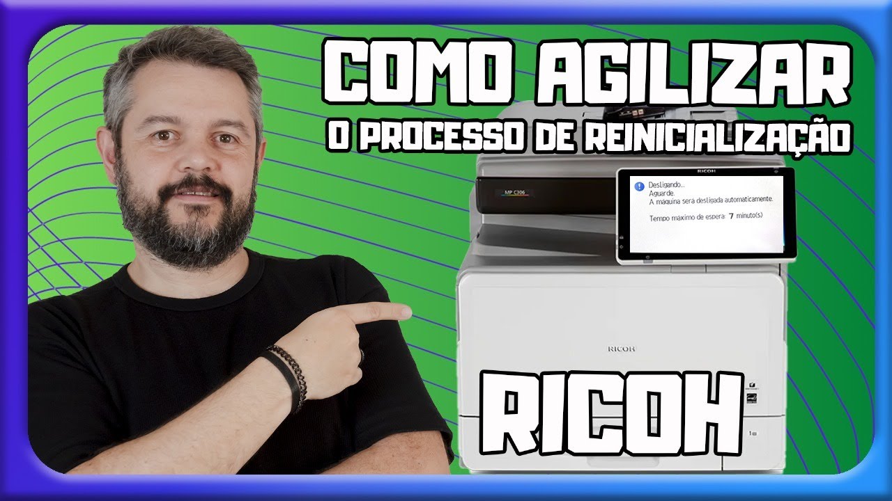 Reduzindo o tempo para Desligar Equipamento Ricoh - YouTube