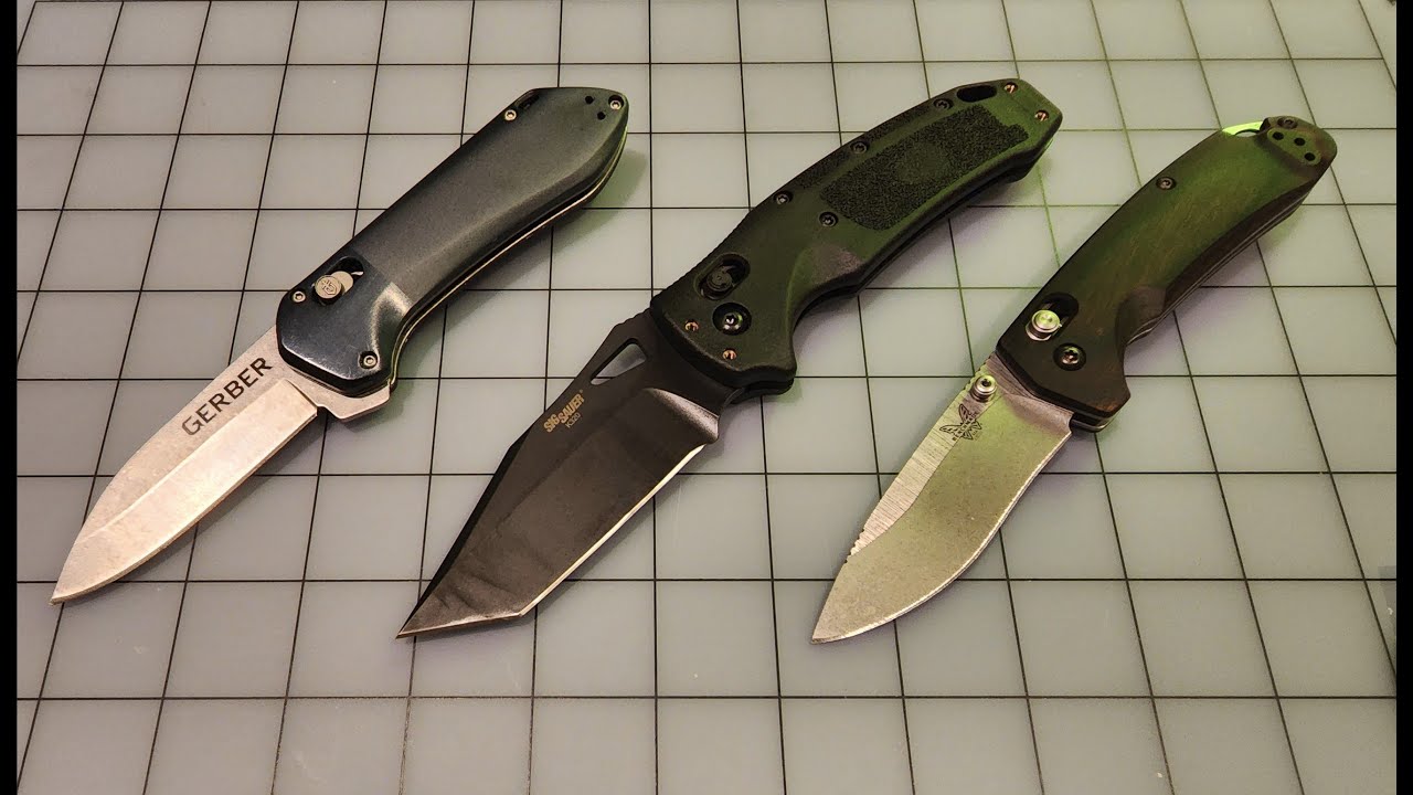 Knives with Cross-bar Locking Mechanism - YouTube