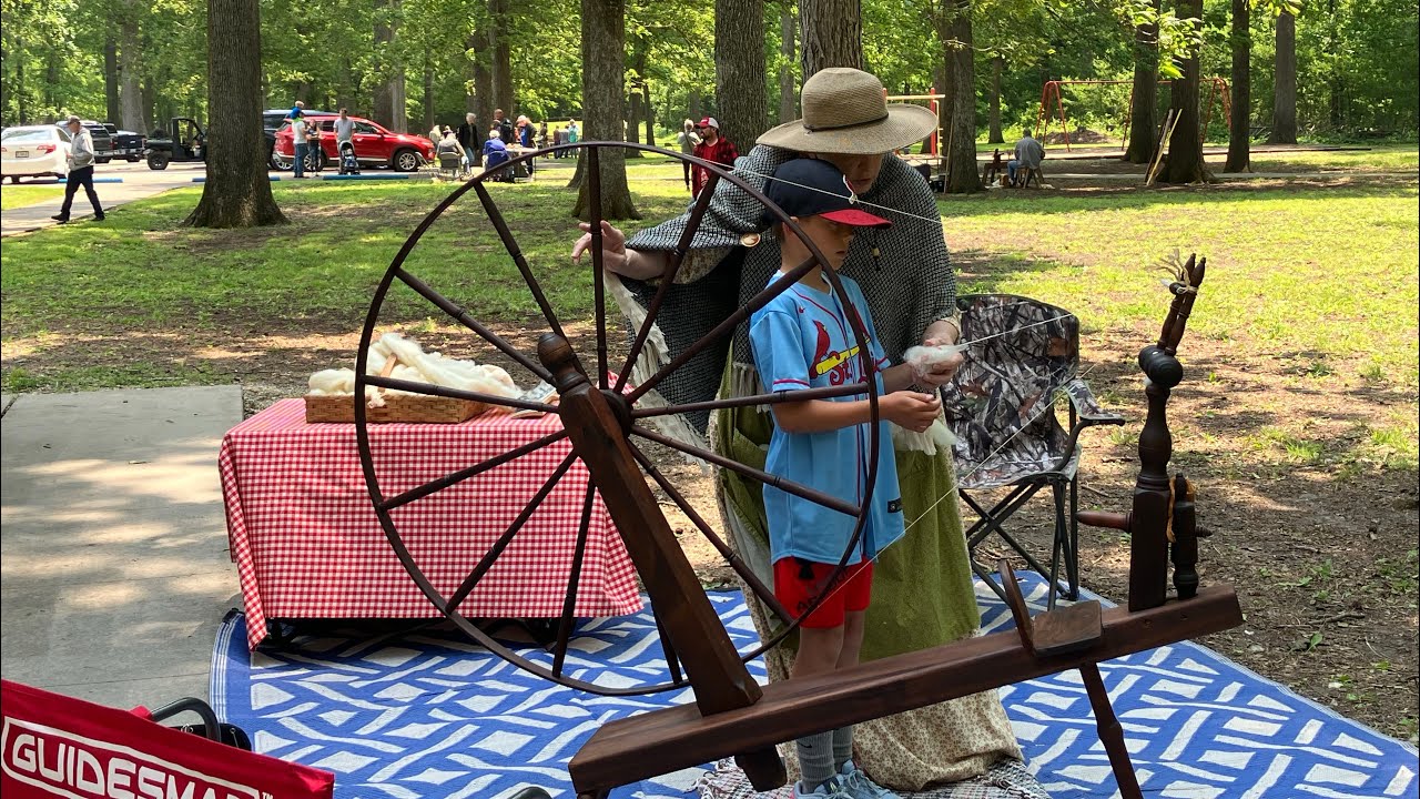 Great Wheel Spinning: Demonstrating to the Public - YouTube