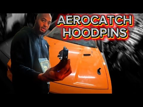 AeroCatch Hood Latch / Hood Pins Install - YouTube