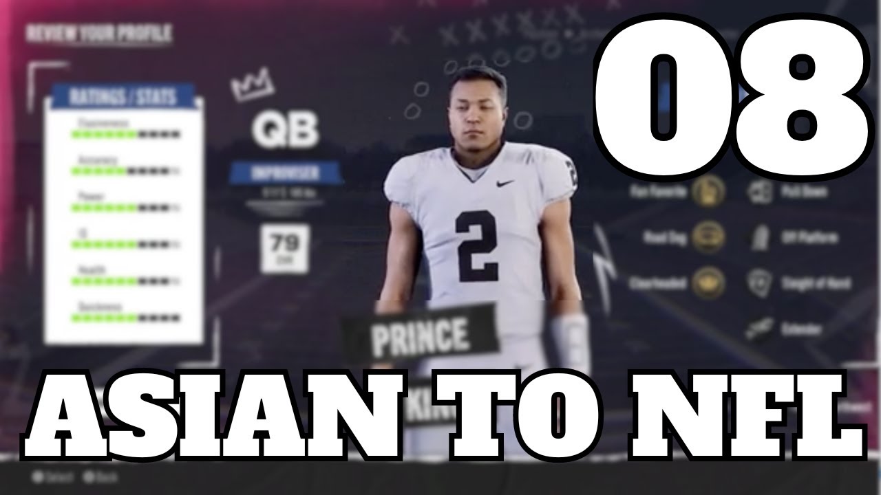 SOPHOMORE SZN - Asian to NFL - NCAA 25 - YouTube