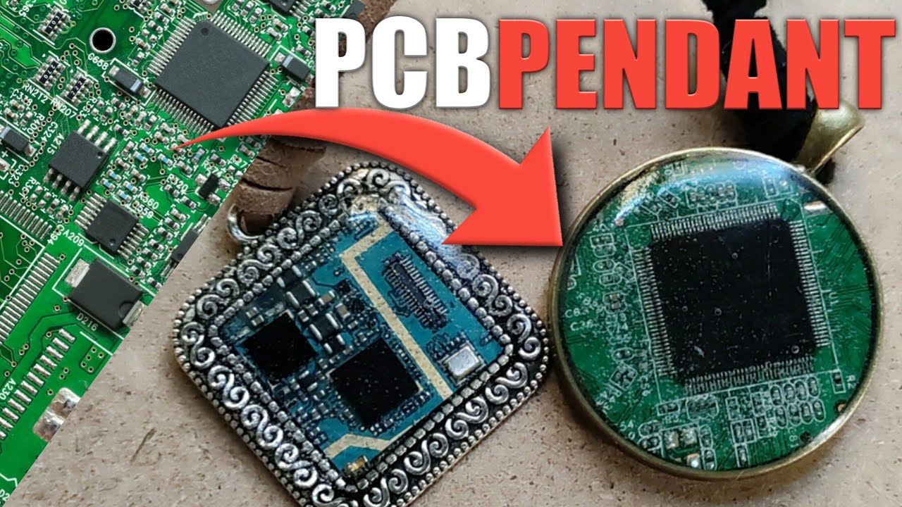 Pendant design|Resin Art|Pendant made from PCB How to make pendant ...