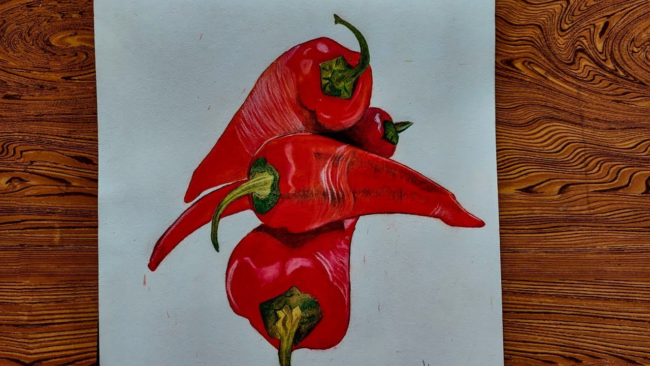 Drawing Red Chilli - YouTube