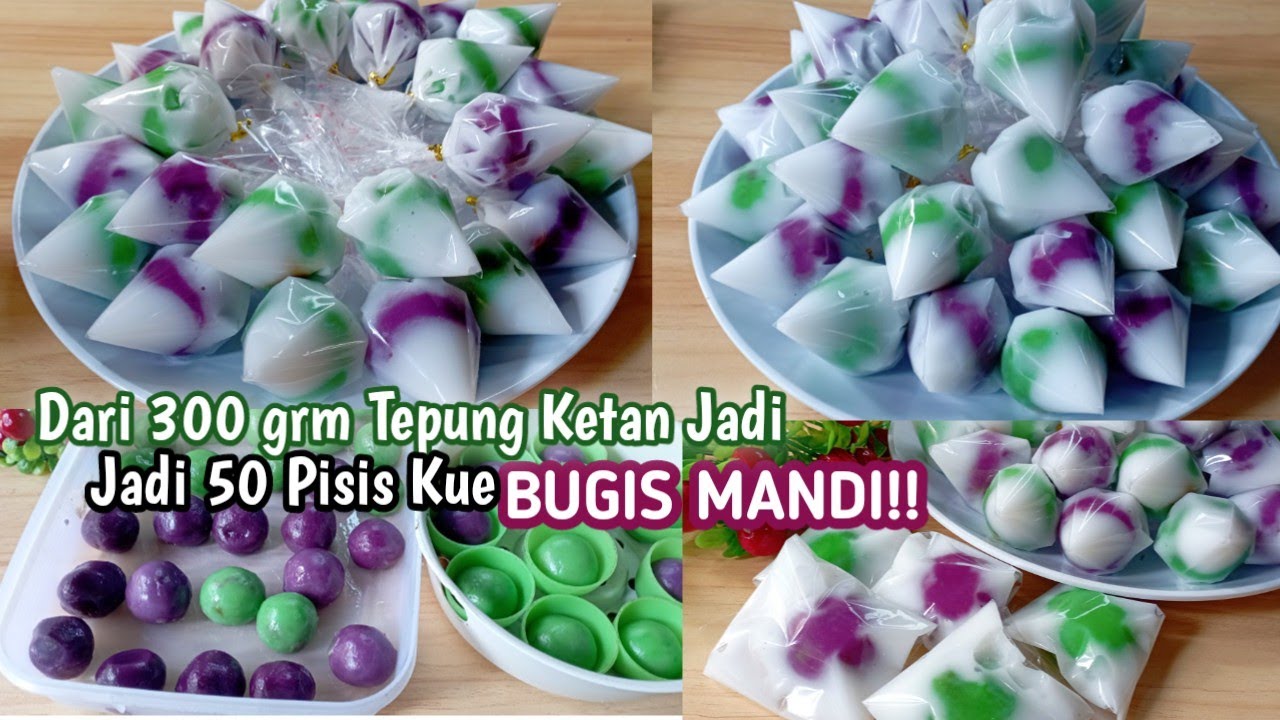 IDE JUALAN MODAL SEUPRIT !! RESEP KUE BUGIS MANDI | KUE TRADISIONAL ...