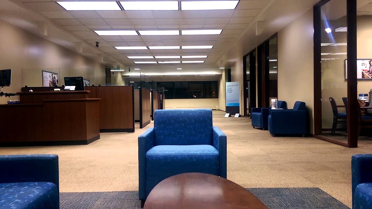 Chase Bank client consultation waiting area on Tuesday, January 27 ...