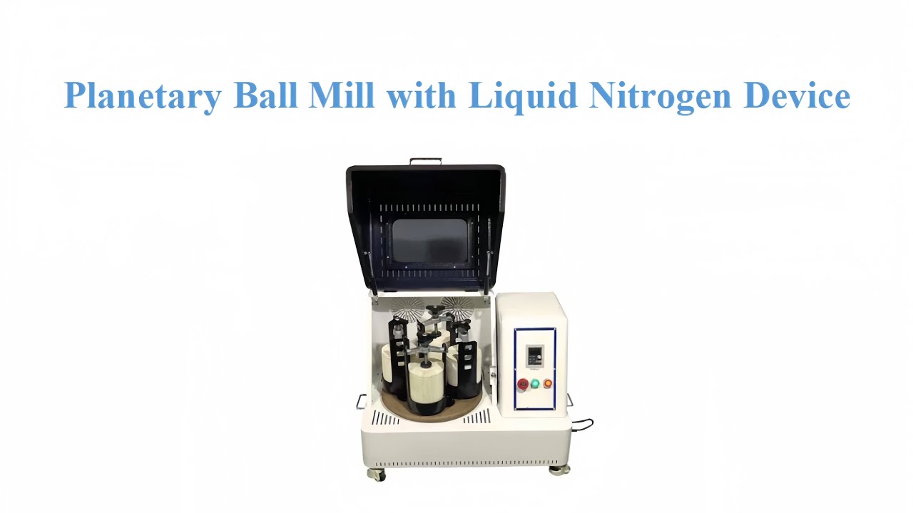 Planetary Ball Mill with Liquid Nitrogen Device - YouTube