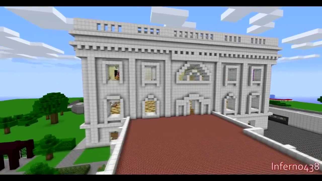 MINECRAFT'S BEST WHITE HOUSE! FULL SCALE - YouTube