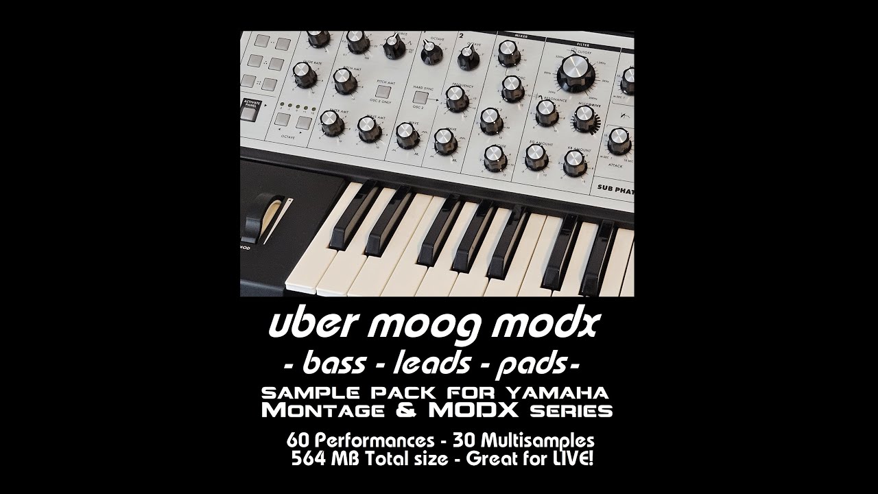 Uber Moog MODX Layers & MIX Performances Yamaha Montage Synthesizer ...